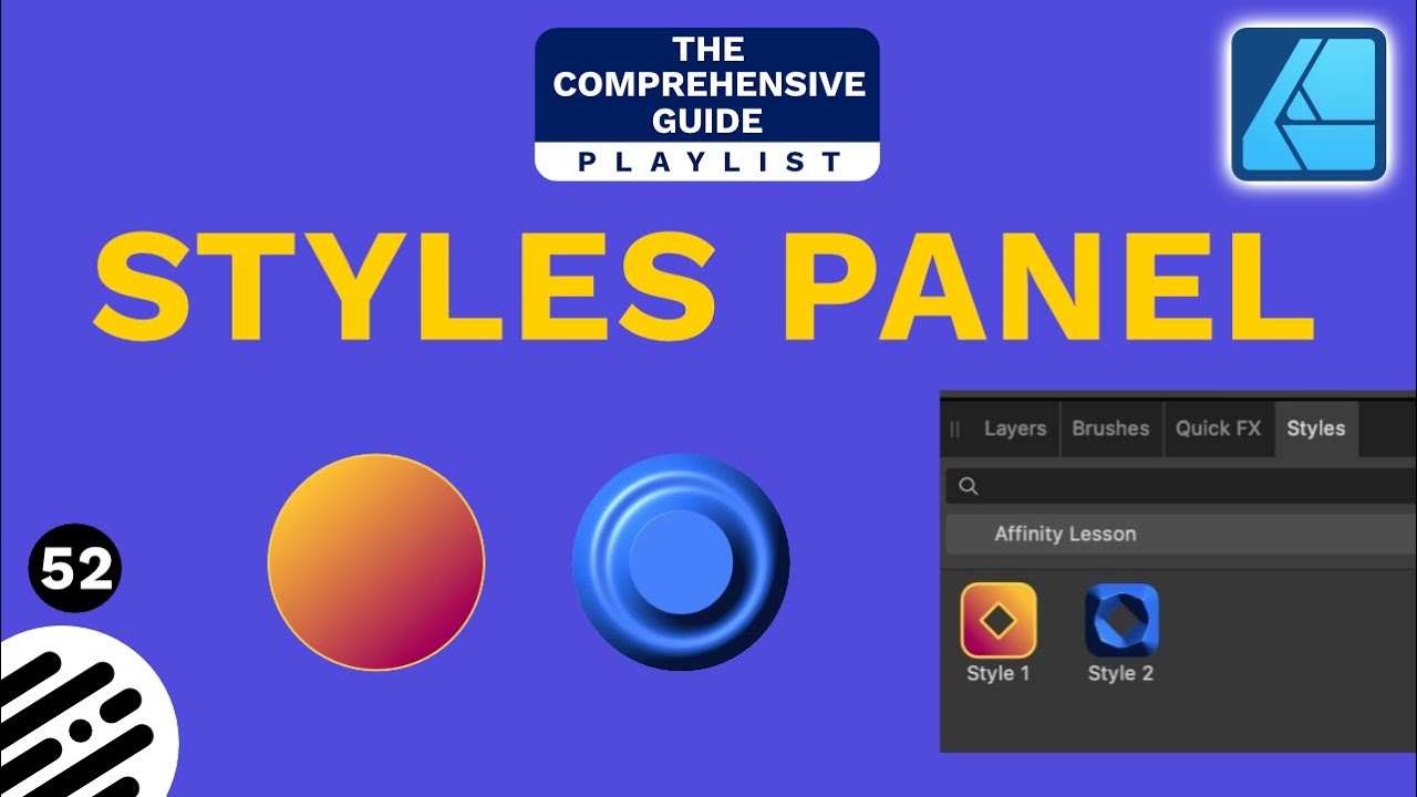 Affinity Designer Tutorial: Styles Panel
