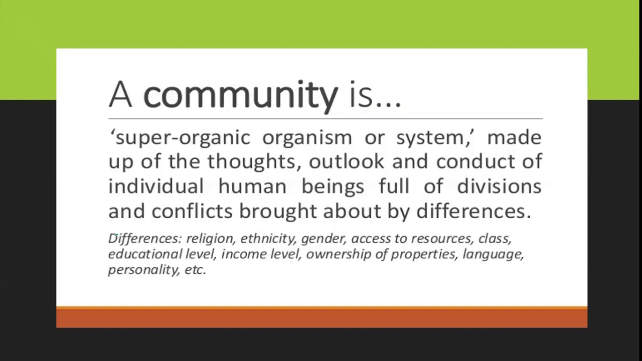 CE Lesson 1 - Importance of  Understanding Community