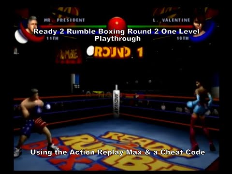 Ready 2 Rumble Boxing: Round 2 One Level Playthrough using the Ps2 ARM & a Cheat Code :D #Sony #Ps2
