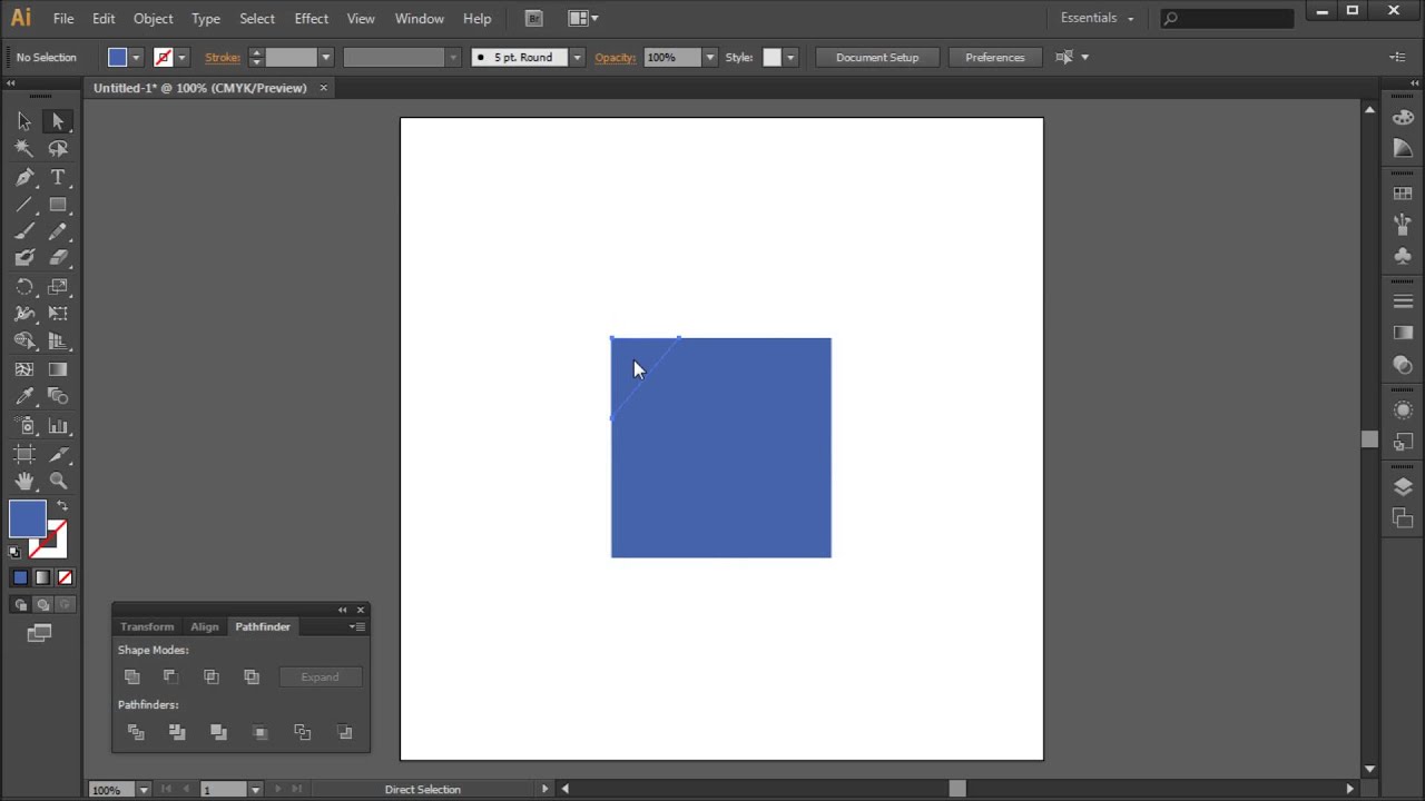 60 Second Illustrator Tutorial : Slice and Divide Shapes with Pathfinding -HD-