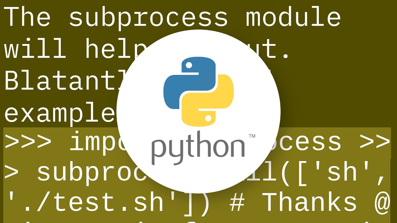 How to call a shell script from python code?