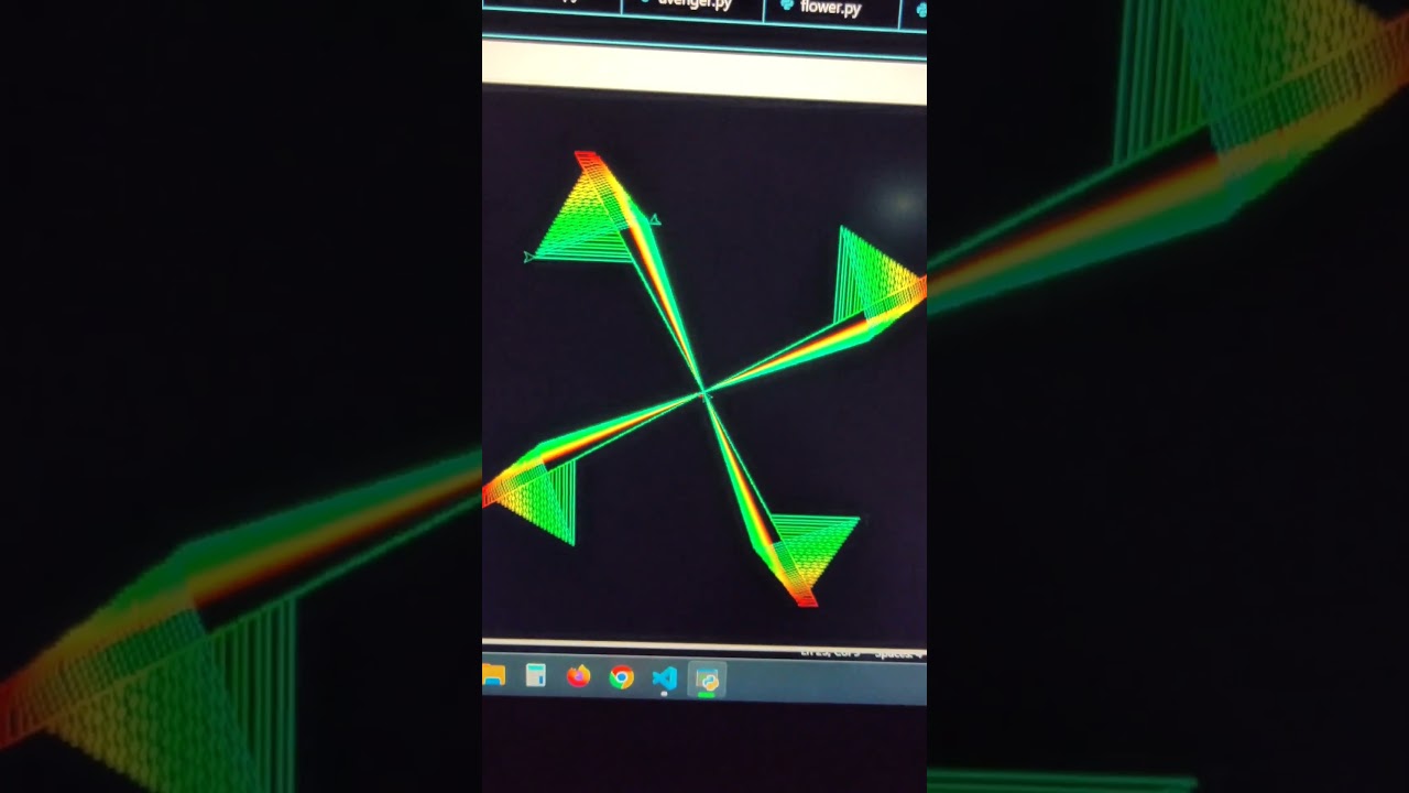 Unique design using turtle in python | VS code #python #shorts
