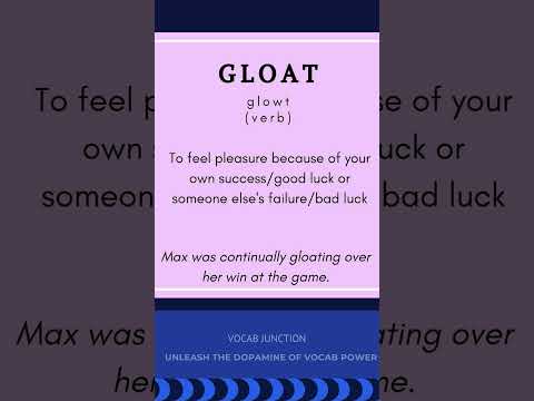 Meaning of Gloat