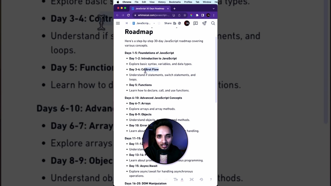 JavaScript 30 Days Roadmap 🔥