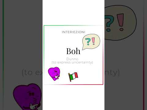 ๐ฎ๐น How to use BOH in Italian