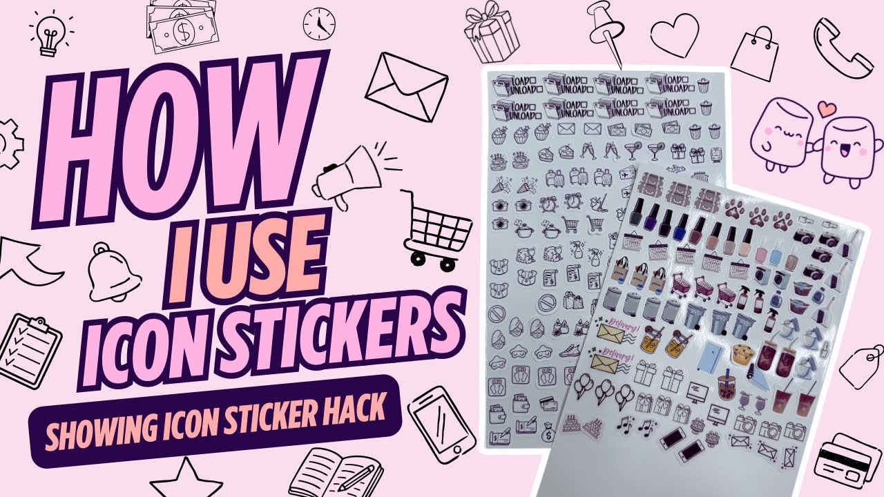 How I Use Icons in My Planner + My Favorite Icon Sticker Hack
