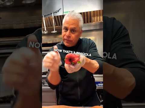 Crazy Italian Chef Making Braciola 🇮🇹🤣