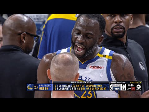 Draymond Green FURIOUS at Ref After Receiving a TECH ????