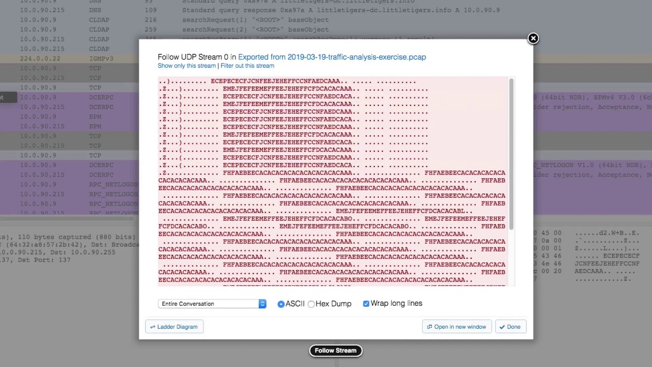 Using CloudShark for your coursework