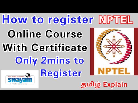 How to register nptel course | how to register nptel course 2023 | swayam | nptel tamil