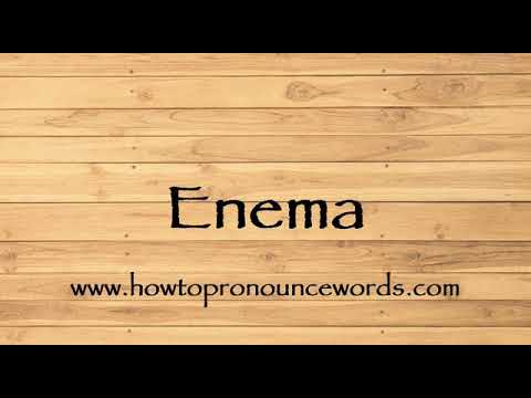 How To Pronounce Enema ? How To say Enema New Video