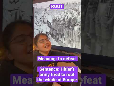 Rout (meaning: to defeat)