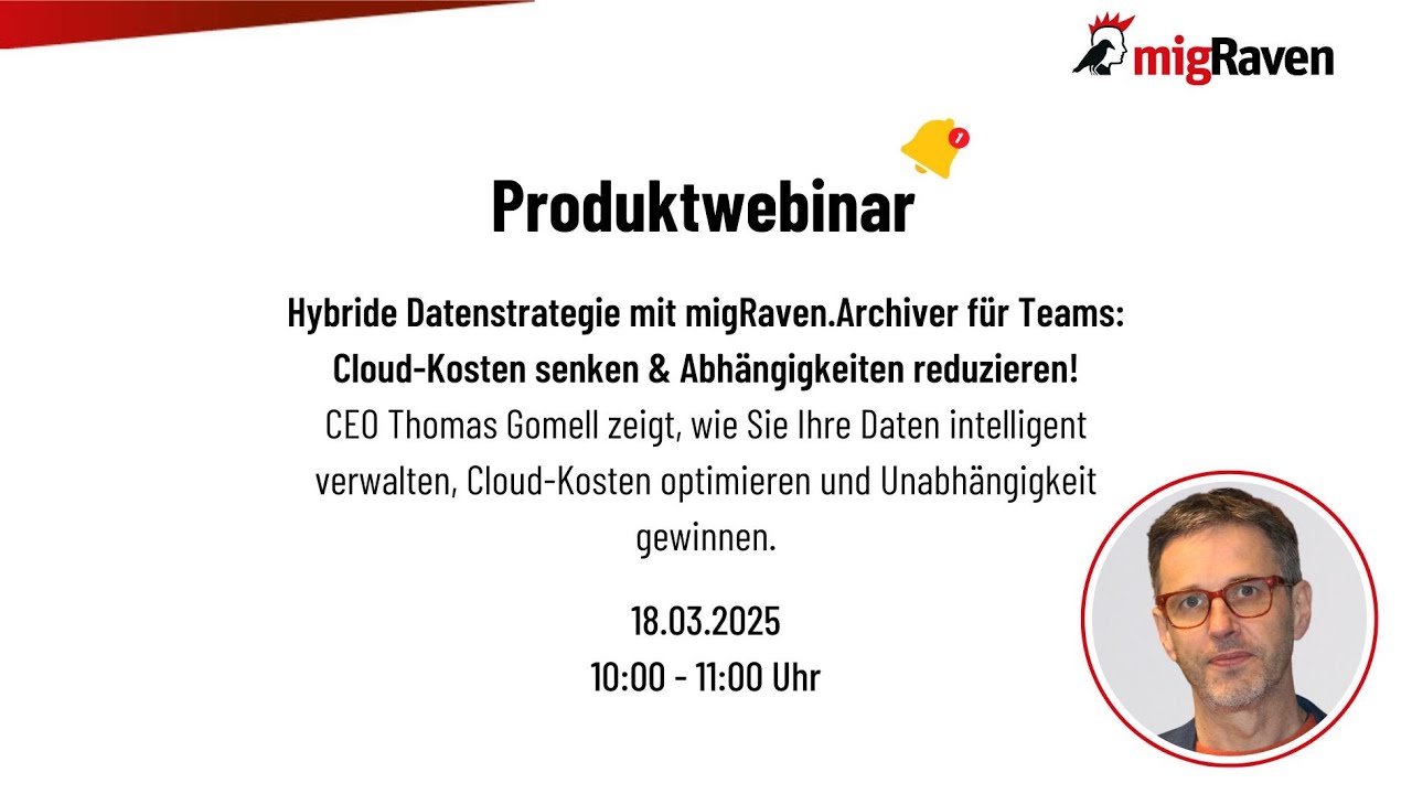 Hybride Datenstrategie mit migRaven.Archiver für Teams (Webinar ...