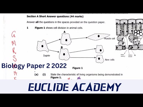 GCE BIOLOGY PAPER 2 2022