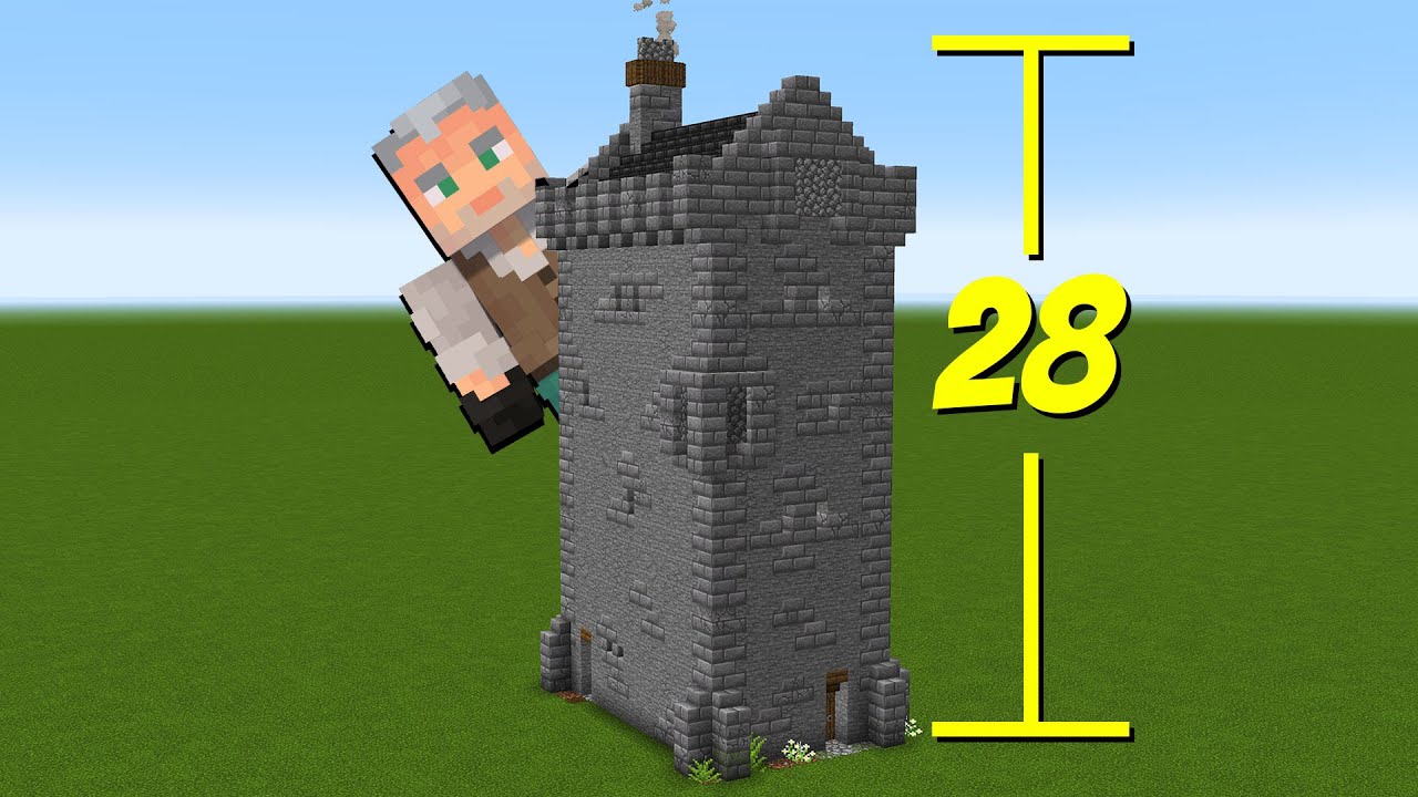 How to (CORRECTLY!) Build a Medieval Tower House in Minecraft