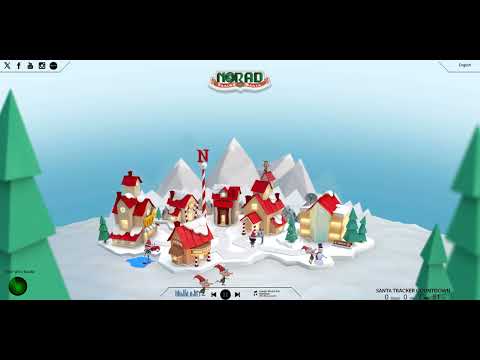 NORAD Santa Tracker Christmas Eve 2023 Part1