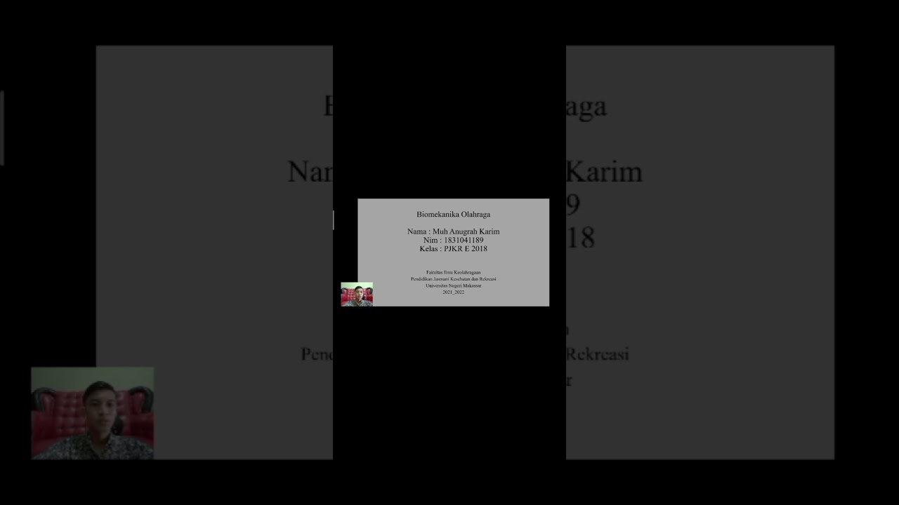 Tugas Final Mempresentasikan  PPT Biomekanika Olahraga