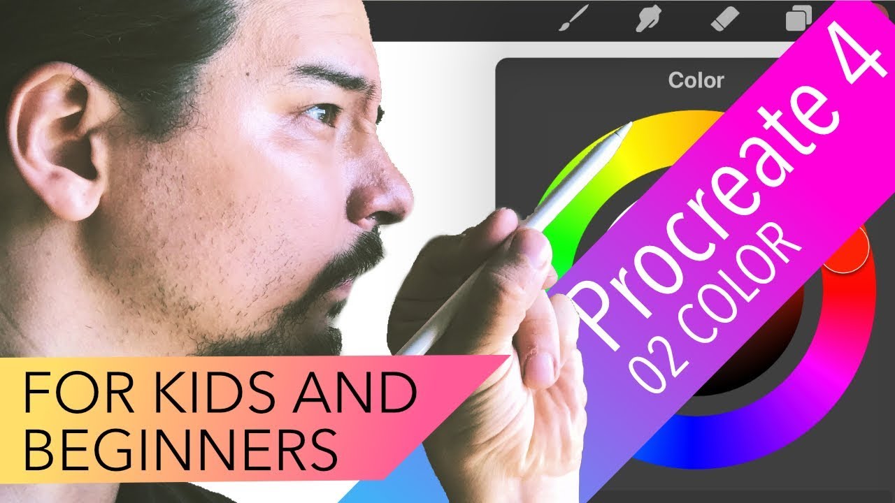 Procreate 4 Tutorials for Beginners and Kids - 02 Color (1st Tutorials)