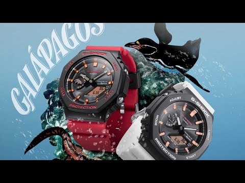 G-SHOCK Charles Darwin Galapagos Penguin & Iguana GAB2100CD1A4/A7