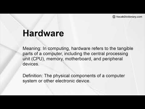 Hardware Meaning