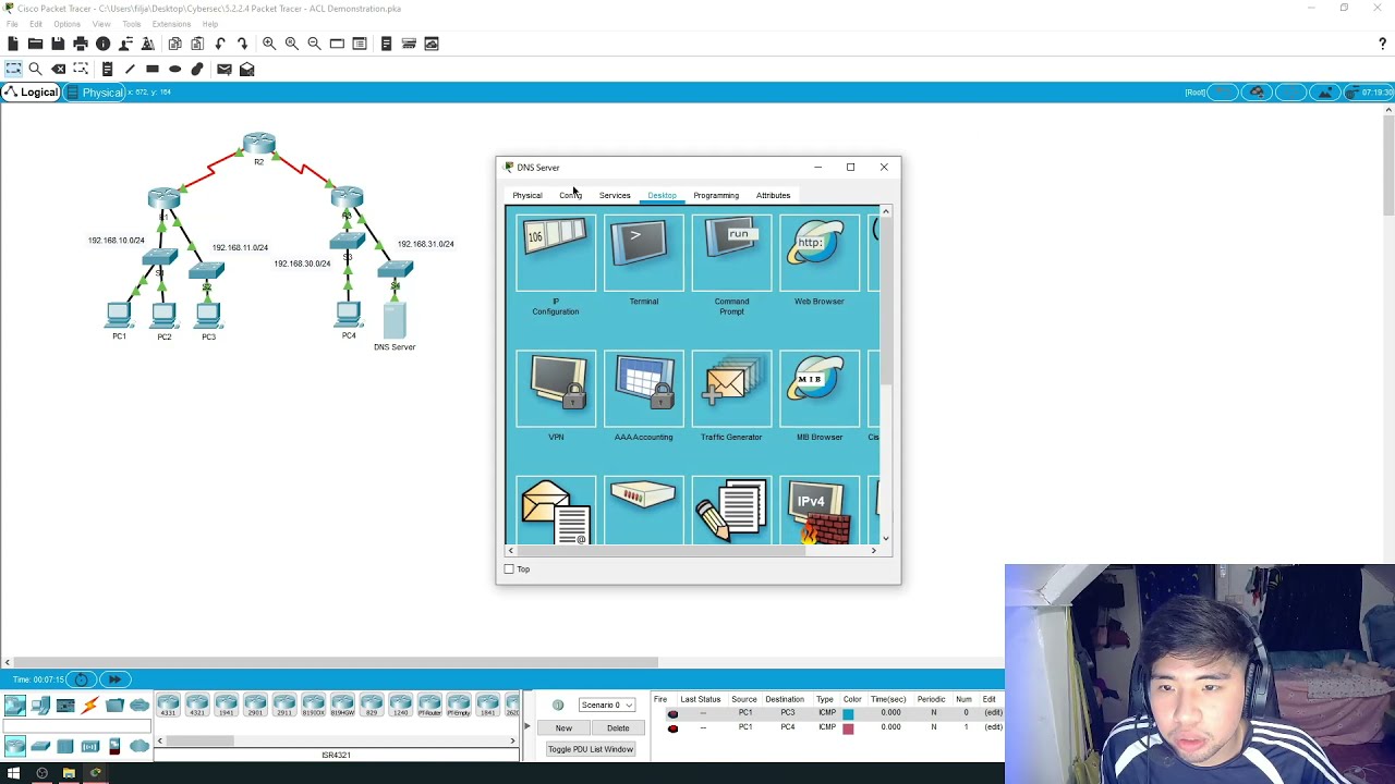 5.2.2.4 Packet Tracer - ACL Demonstration