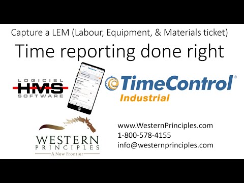Time Reporting with HMS TimeControl - Capture a LEM at site (more than just a time report)