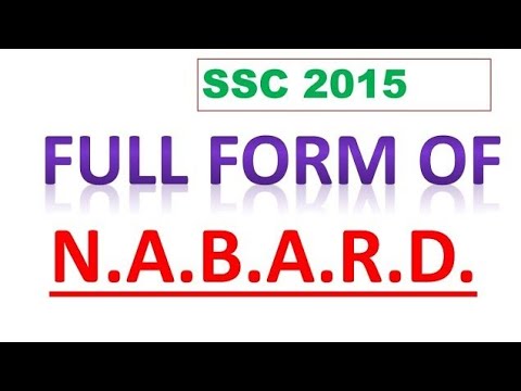 NABARD , full form of nabard