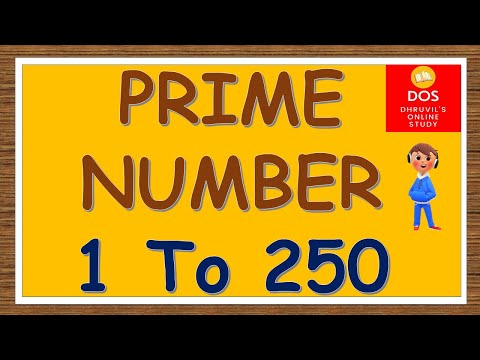 Prime Numbers 1 To 250 | Prime Numerals 1 To 250 | 1 To 250 Prime Numbers | Prime Number 1 To 250