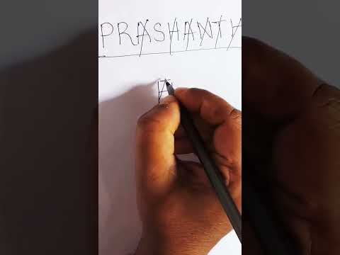 PRASHANTH name as brand logoπ± #shorts #logo #graphicdesign