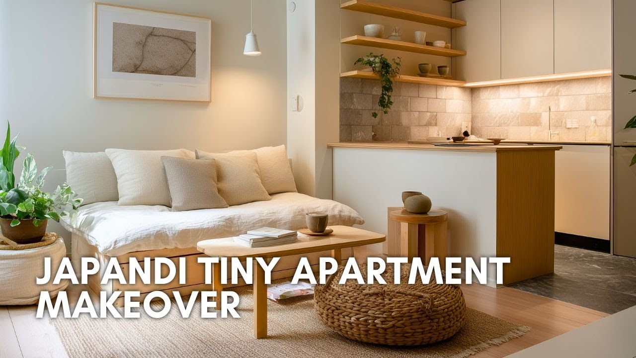 Japandi Tiny Apartment Makeover | Minimalist Decor Ideas for Small Modern Spaces