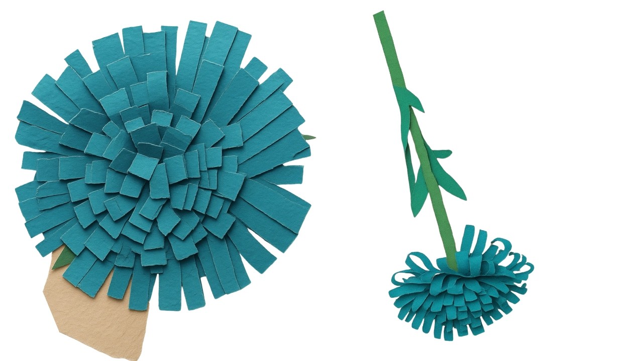 Paper🌺 flower making is a simple and creative DIY craft|Lion's Den