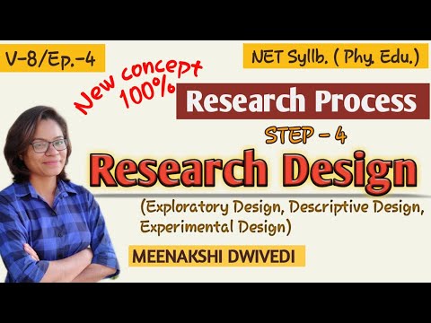 Research design - Design types - Descriptive, Exploratory, Experimental design Video Lecture ...
