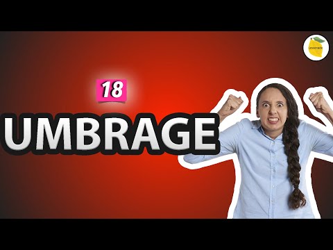Umbrage Meaning | Synonym | Antonym | Examples | Daily vocabulary for competitive exams | #18