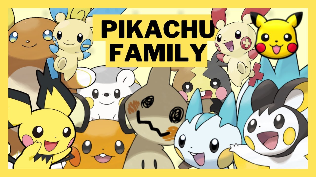 Pikachu Family (Electric Mouse)