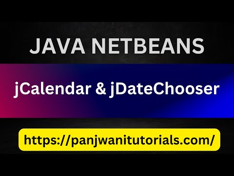 Learn JAVA Netbeans in Hindi 62 | JCalendar and jDatechooser - Mind Luster
