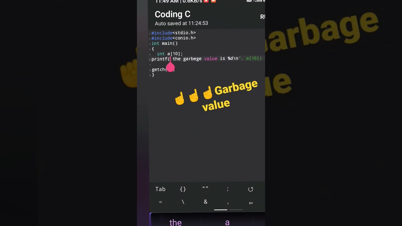 garbage value in array in c programing #computertech98 #coding