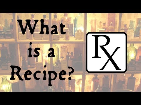 What's the Recipe for a Recipe?