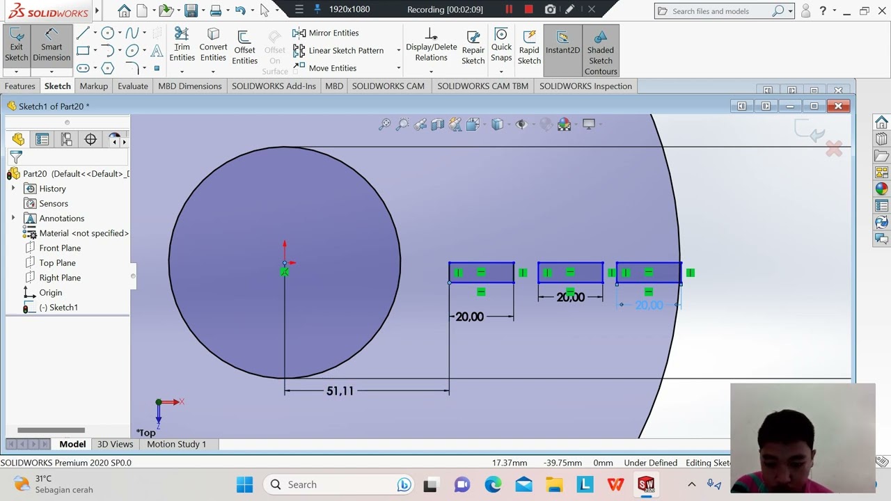 Tugas Solidworks Exercise 49