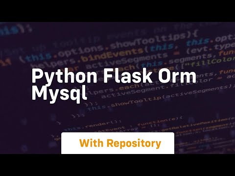 python flask orm mysql