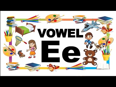 Short E sound with Pictures| good practice in Middle sound E | word family of vowel E