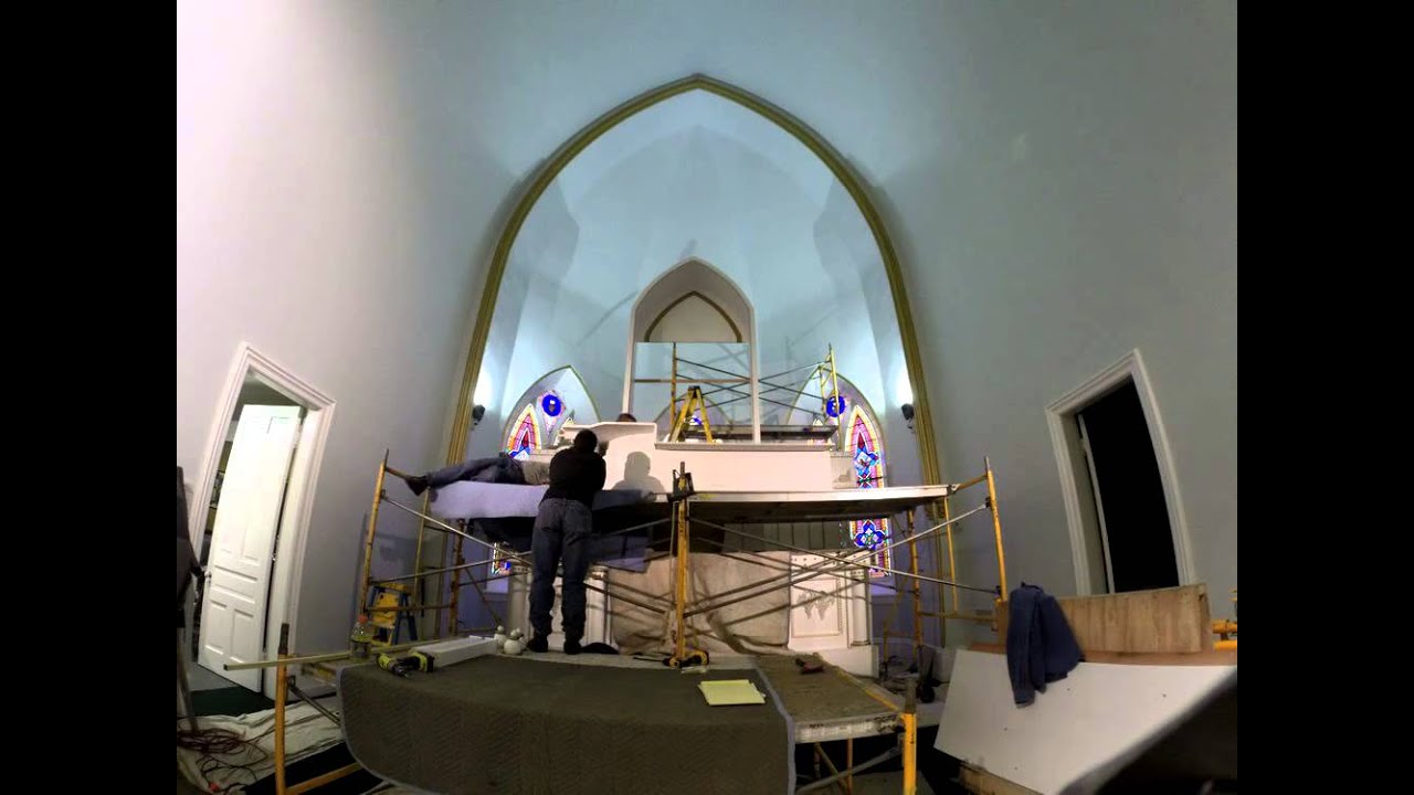 Henningers Installs 30 Foot Tall High Altar Part 1