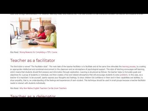 The 5 Main Types of Teaching Styles | ITTT TEFL BLOG
