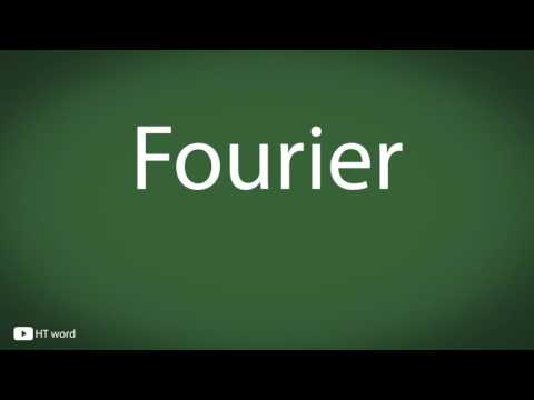 How to pronounce Fourier