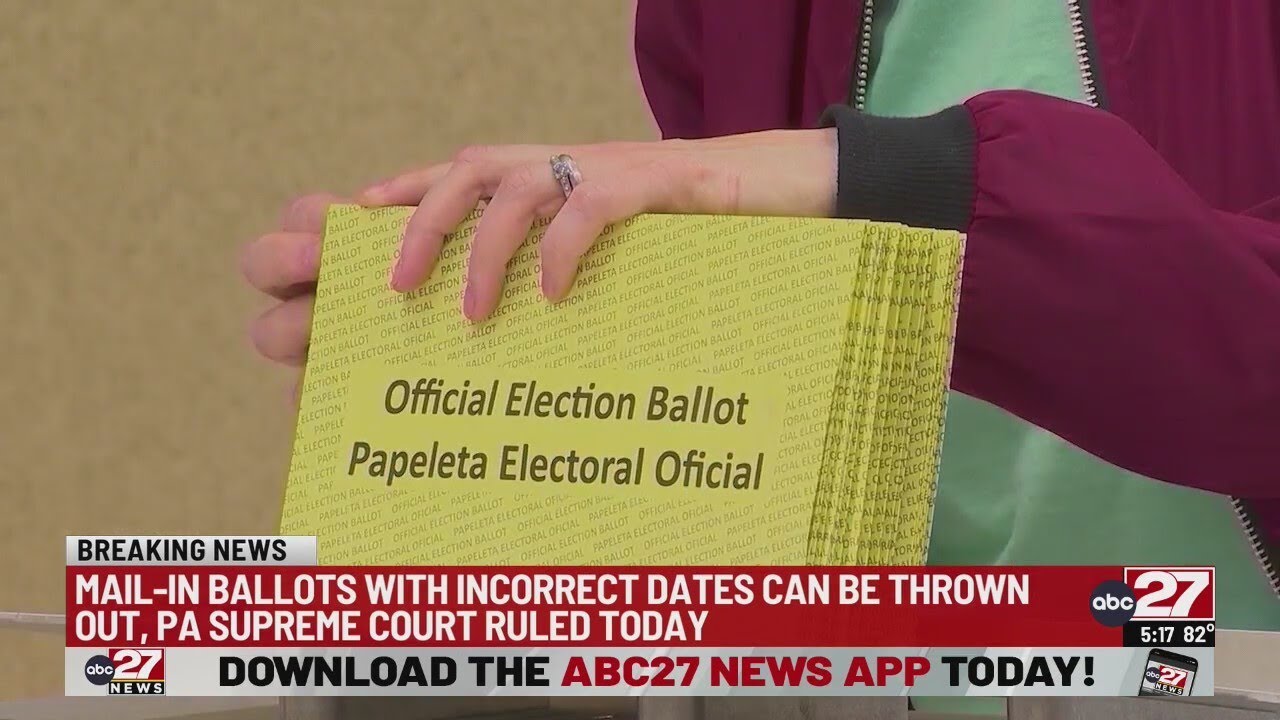 Pennsylvania mail-in ballots with flawed dates on envelopes can be thrown out, court rules