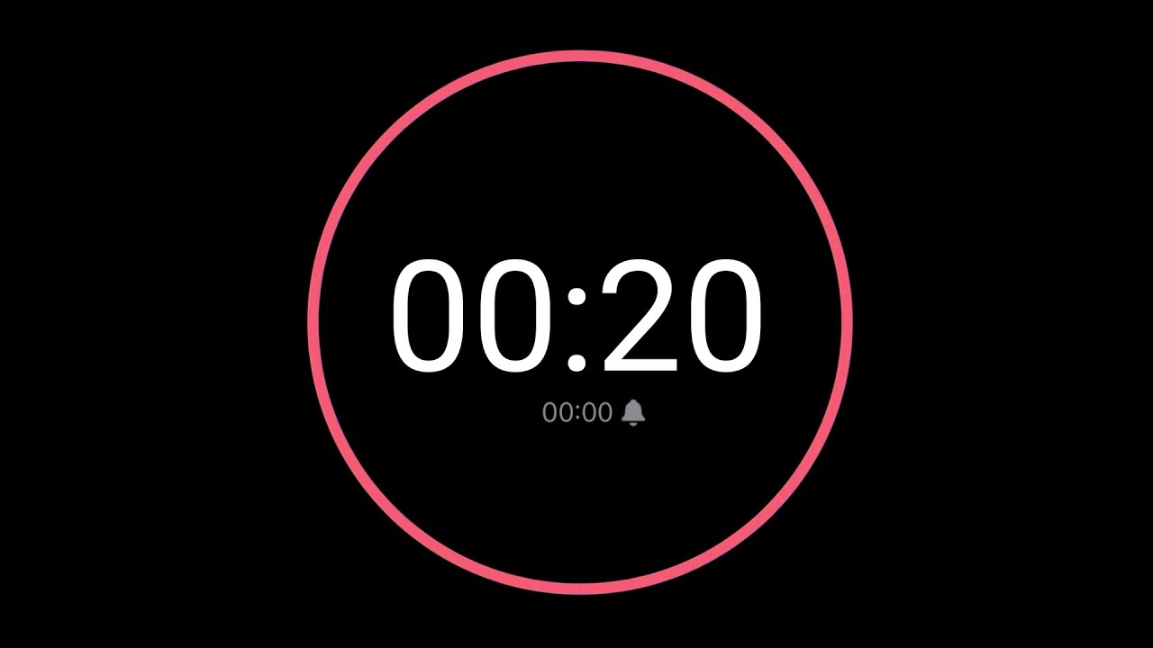 20 Second Countdown Timer / iPhone Timer Style