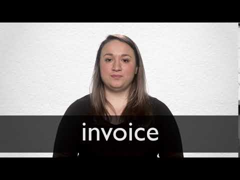 How to pronounce INVOICE in British English