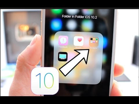 How to Place a Folder in a folder iOS 10.2.1 iPhone, iPad