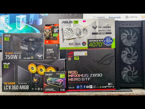 BD BEST PC BUILD BTF 2025 ASUS ROG MAXIMUS Z890 HERO RTX4070Ti Ultra CPU STEP BYE STEP ASSEMBLY