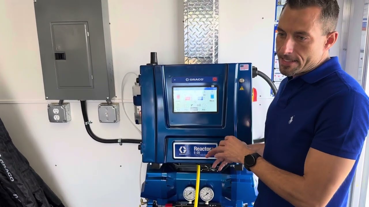 Graco E20 Reactor 3 Pro Spray Foam Trailer - Quick Startup & Shutdown