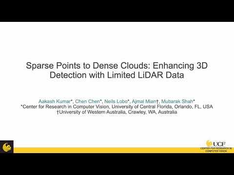 Sparse Points to Dense Clouds: Enhancing 3D Detection with Limited LiDAR Data